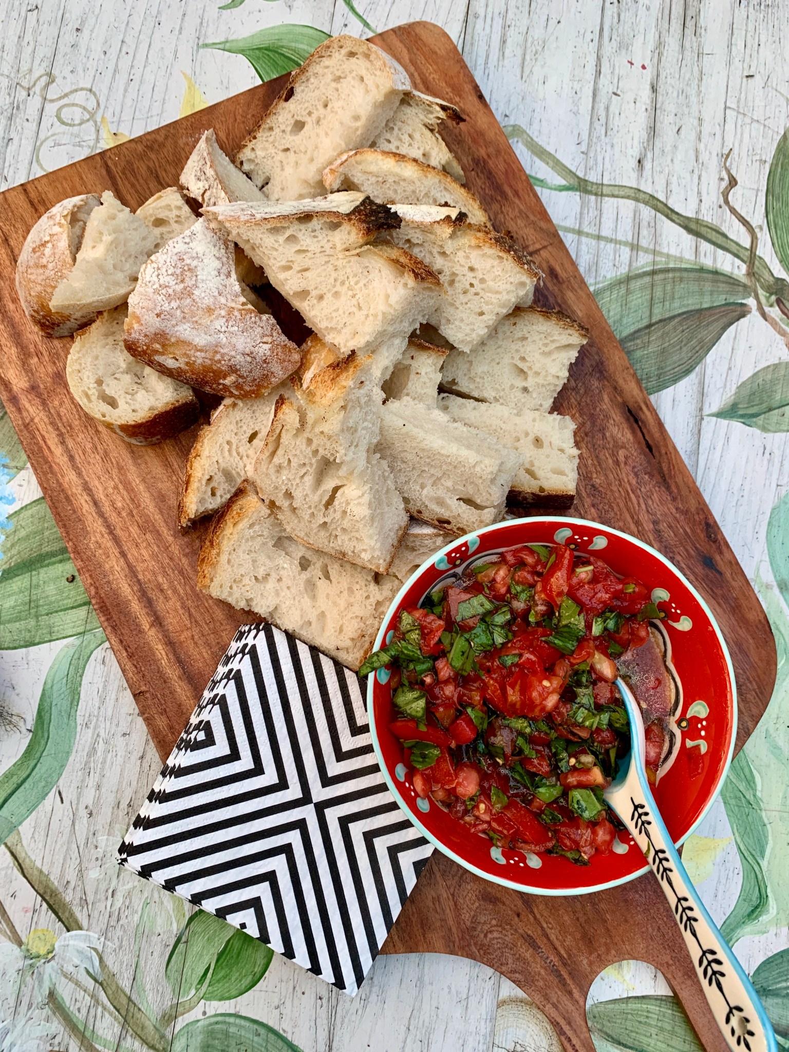 Chopped Tomato and Basil Bruschetta – Emily Always Cooks